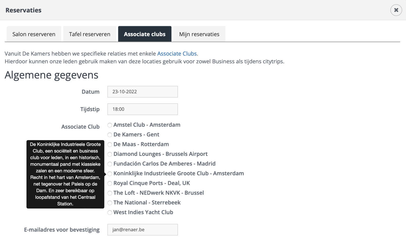 Associations - Clubs Support